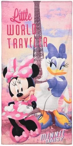 SUN CITY Osuška Minnie Mouse / ručník Minnie Mouse Paris 70x140 bavlna