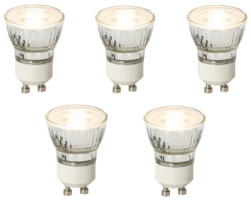 Sada 5 stmívatelných LED žárovek GU10 35mm 3W 220 lm 2700K