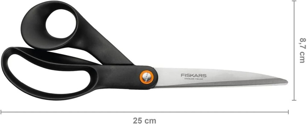 Fiskars Functional Form Univerzální nůžky velké, 24cm, černé 1019198