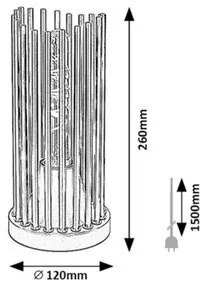 Rabalux ROXAS stolní lampa 74021