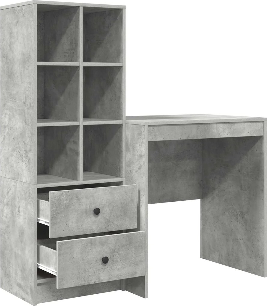 Stůl Betonově šedá 115,5 x 50 x 127 cm 2 ks 3337348