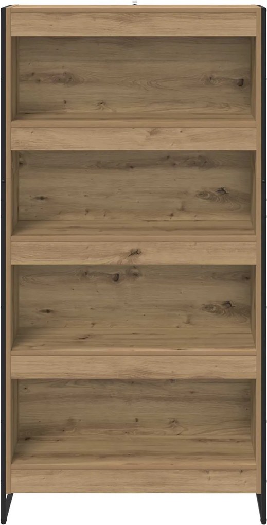 Knihovna 80 x 30 x 155 cm Kompozitní dřevo Umělecký dub 3403009