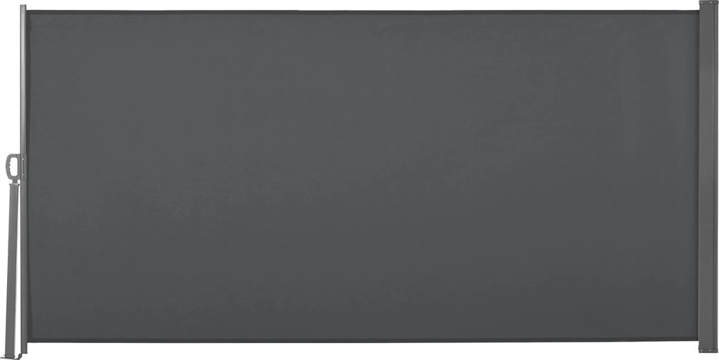 Outsunny Skládací boční markýza 300x160 cm Rolovací zástěna Voděodolná a proti UV záření, chrání soukromí pro zahradu, balkon, terasu, šedá | Aosom