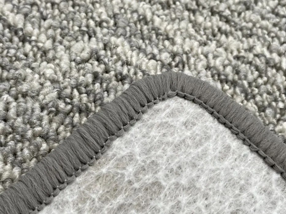 Vopi | Kusový koberec Alassio šedý - 80 x 400 cm