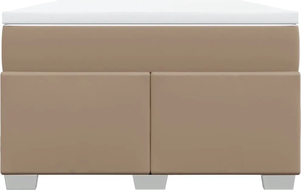 Box spring postel s matrací cappuccino 120x190 cm umělá kůže 3285204