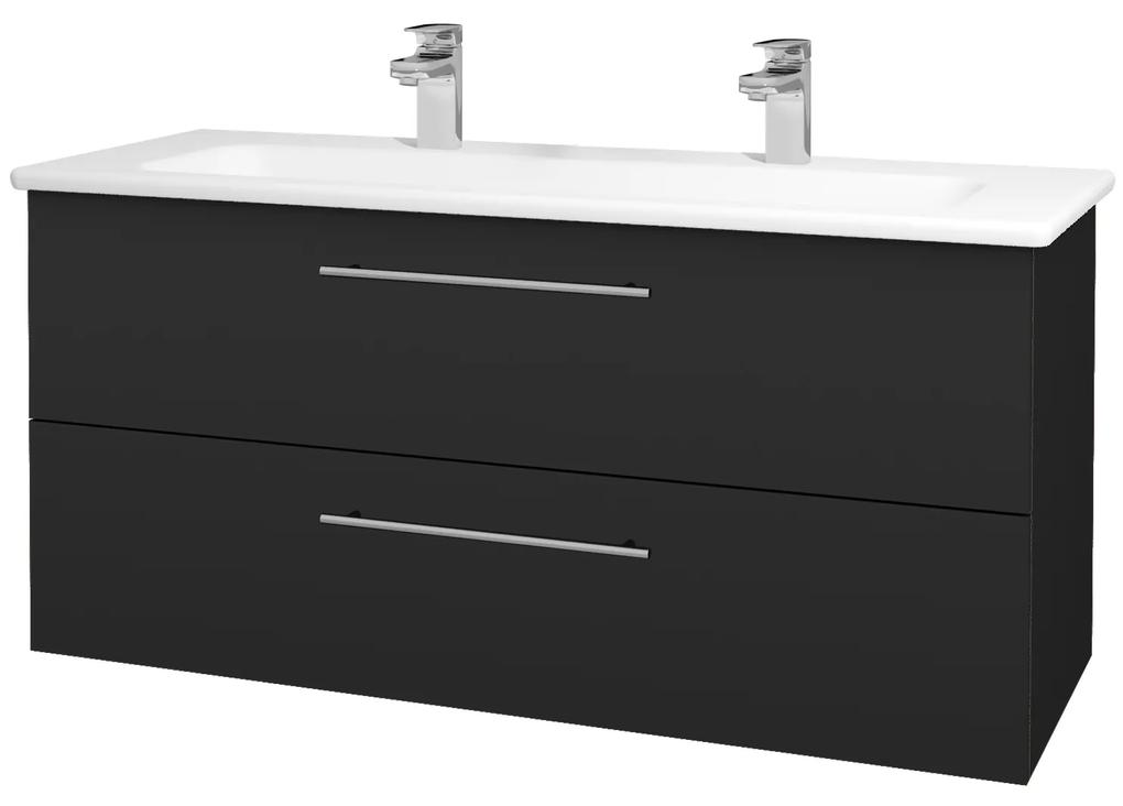 Dřevojas Koupelnová skříň GIO SZZ2 120 Varianta: N01 Bílá lesk / Úchytka T03 / N07 Stone