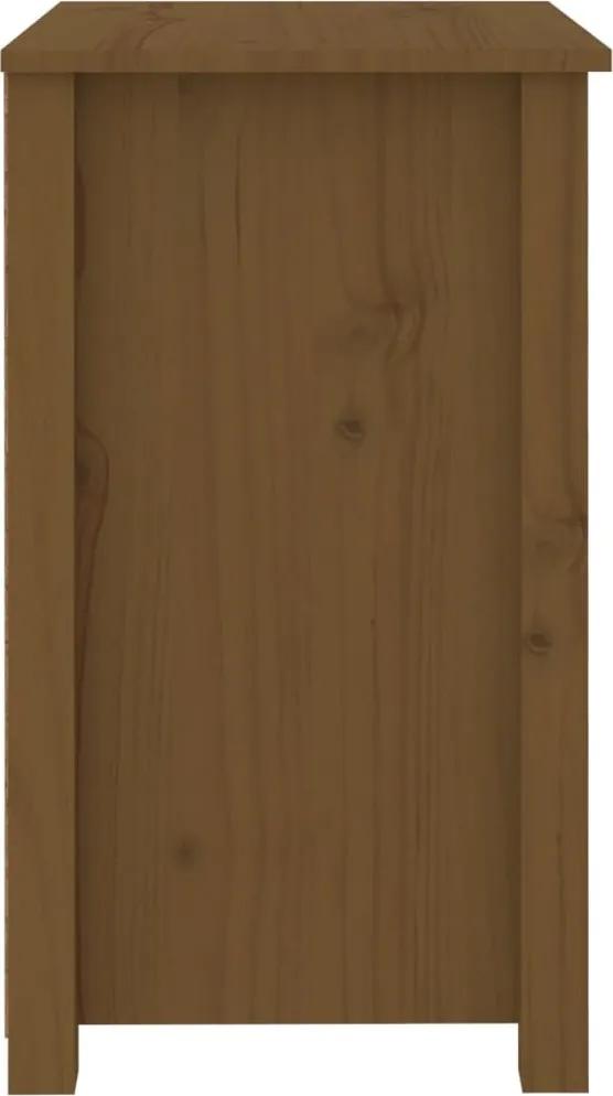 vidaXL Noční stolek 50 x 35 x 61,5 cm masivní borové dřevo [813679] Barva: Bílá