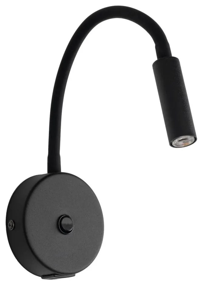 LED Nástěnná lampa s USB portem LAGOS 1xG9/3W/5V černá