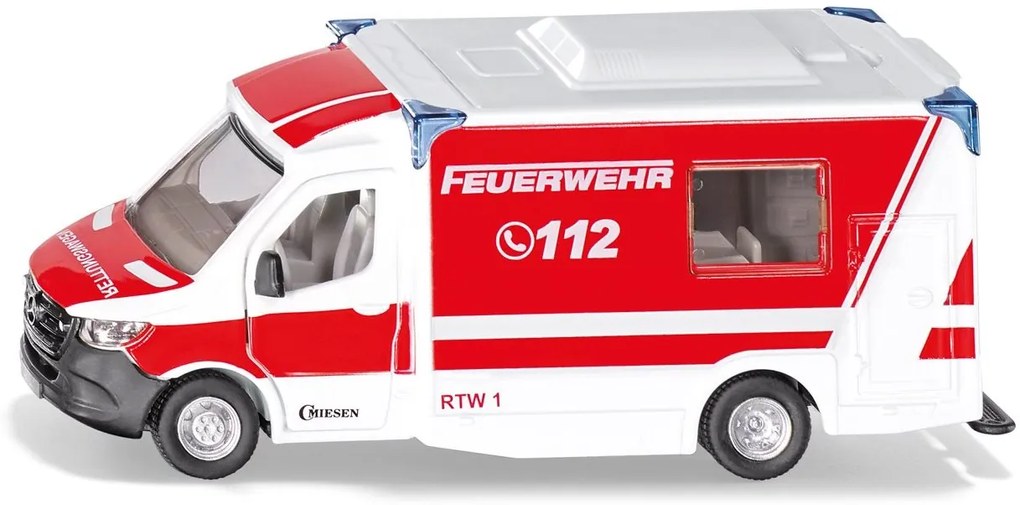 Kovový model siku super - ambulance mercedes-benz sprinter 1:50