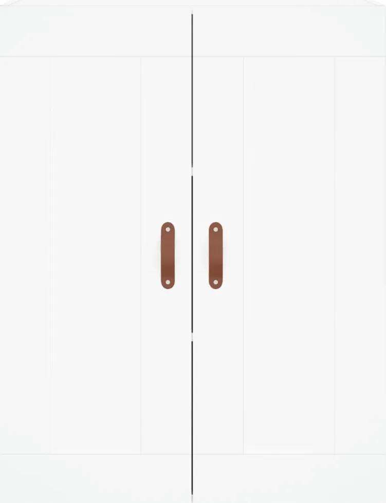 vidaXL Skříň highboard 69,5 x 34 x 180 cm kompozitní dřevo [3199529] Barva: bílá s vysokým leskem