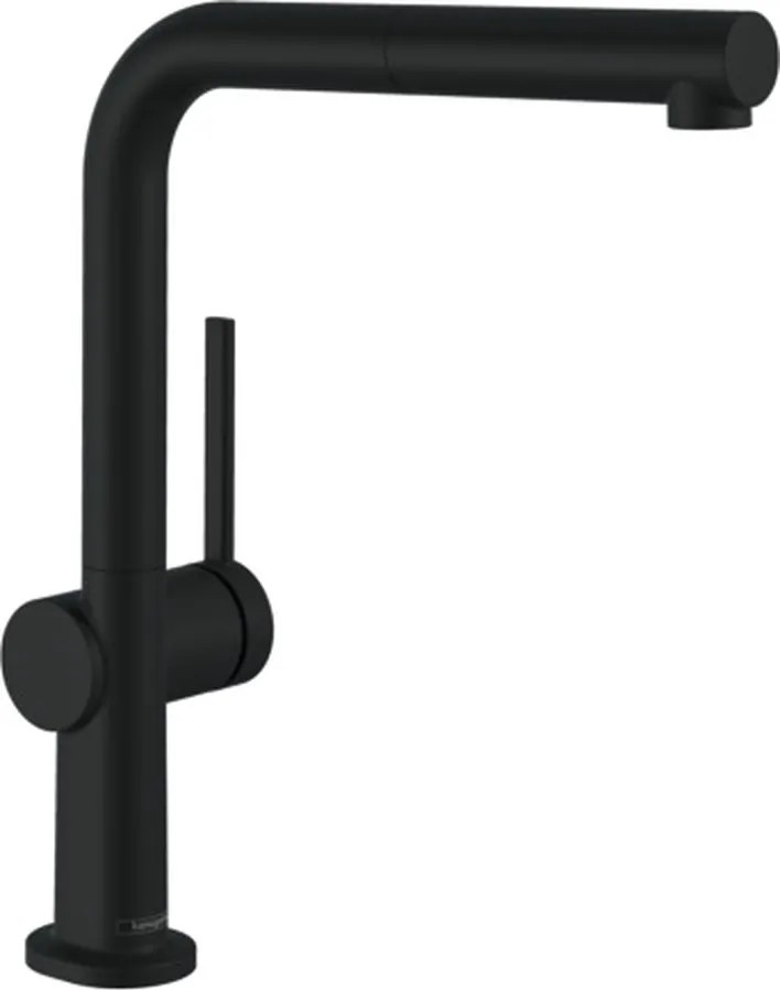 Hansgrohe M54, dřezová baterie Talis s výsuvnou koncovkou, sBox, černá matná, 72809670