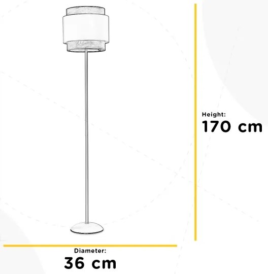 ONLI - Stojací lampa LICIA 1xE27/22W/230V