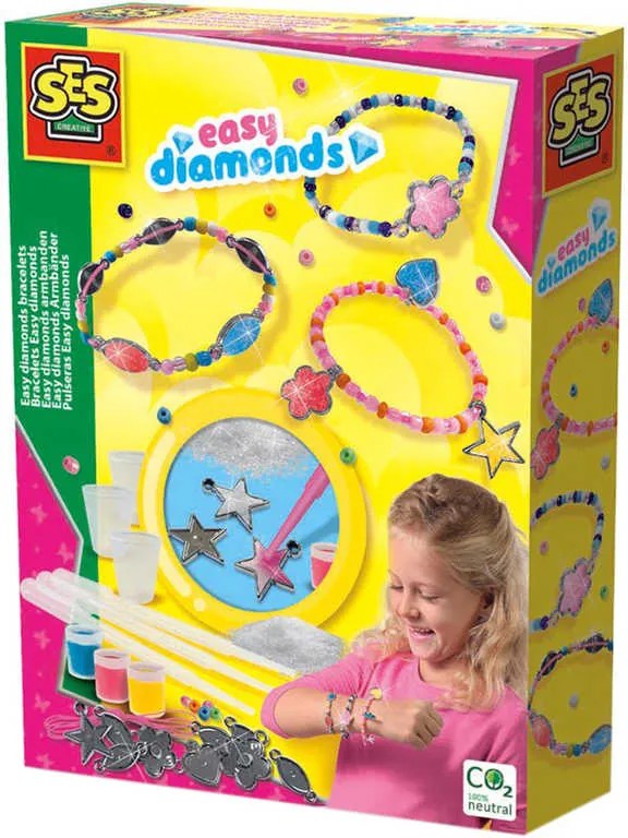 SES CREATIVE Výroba náramků s diamanty kreativní set v krabici 14682