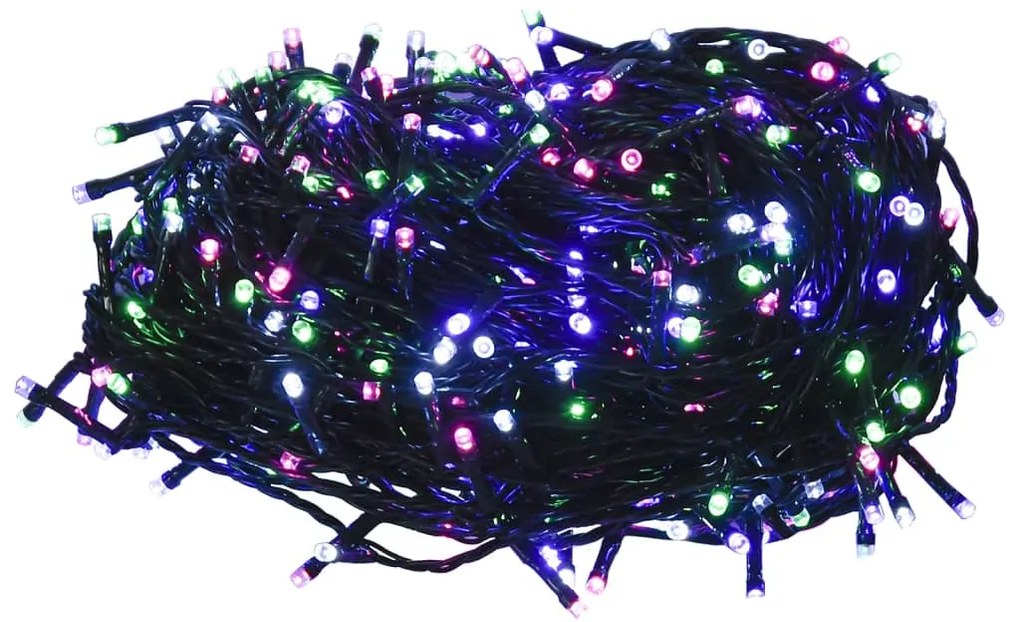 343222 vidaXL Světelný LED řetěz 1 000 LED diod pastelový barevný 100 m PVC