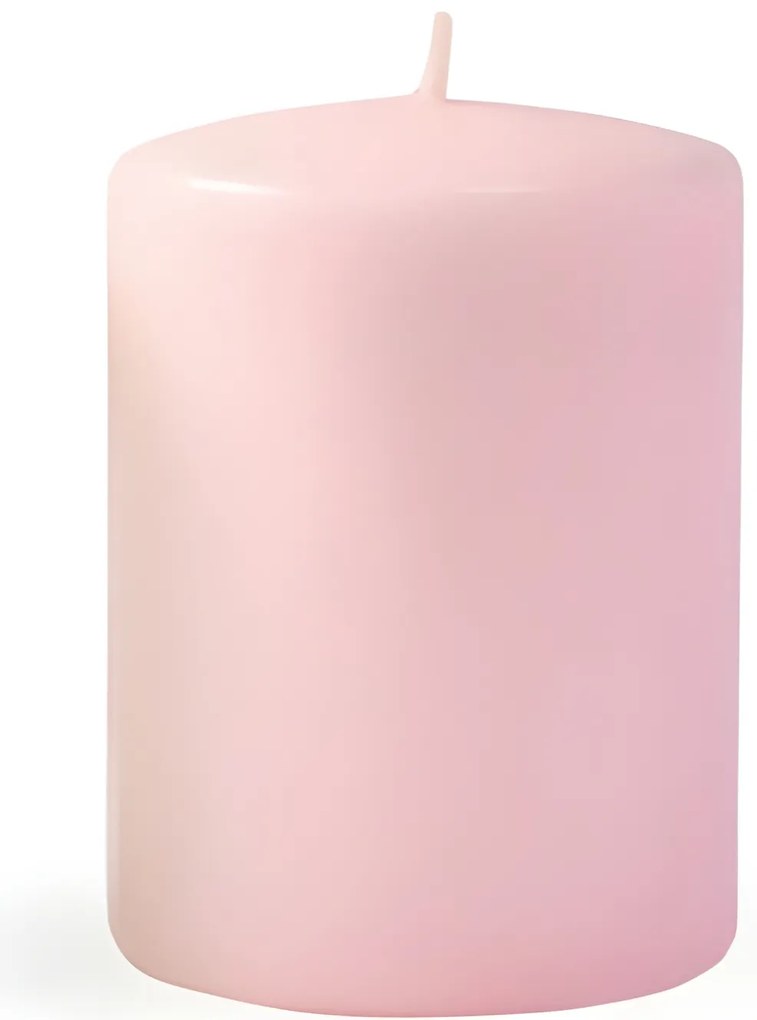 Parafínová svíčka Classic Candles 14 cm růžová
