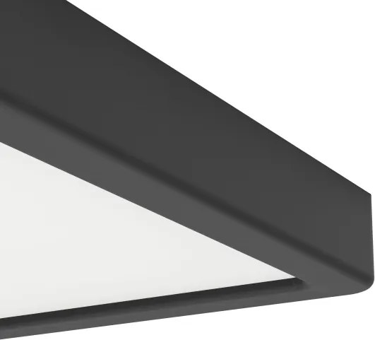 Eglo 901329 - LED Koup. stropní svítidlo FUEVA LED/10,5W/230V 22x22cm IP44 černá