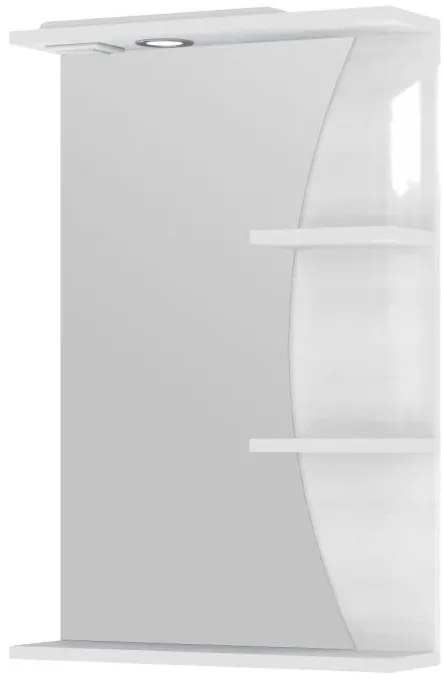 Kingsbath Draco 50 koupelnové zrcadlo s poličkami a osvětlením