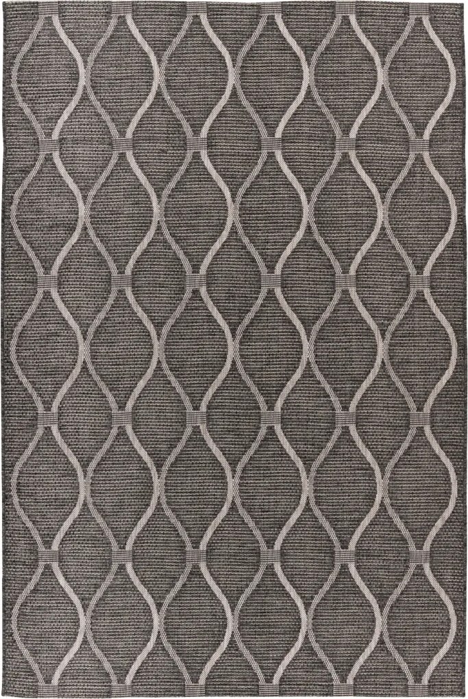 Kusový koberec Nordic 871 grey – na von aj na doma, 200x290, šedá, chodba / predsieň, Obsession