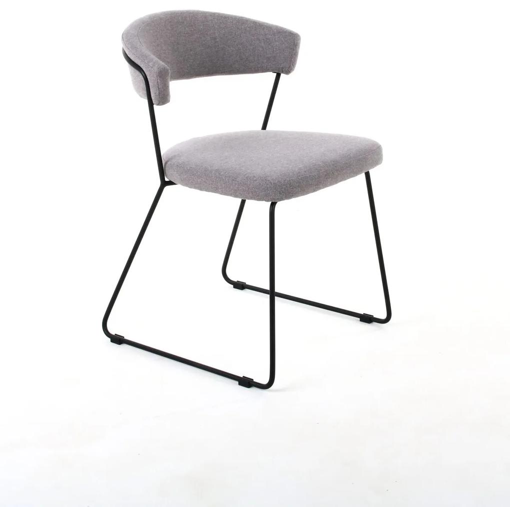 Čalouněná židle BERG šedá - vystavený kus