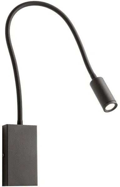 Redo 01-2755 - LED Flexibilní lampička WALLIE LED/3W/230V USB CRI 90 černá