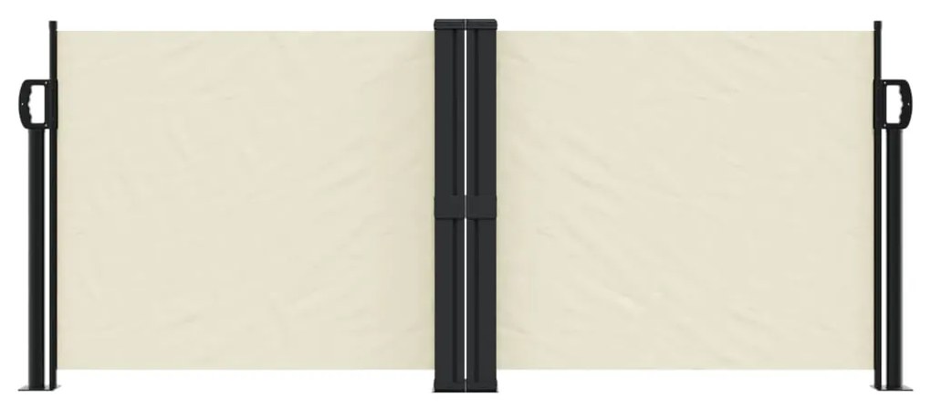 Zatahovací boční markýza krémová 100 x 600 cm,  4004580