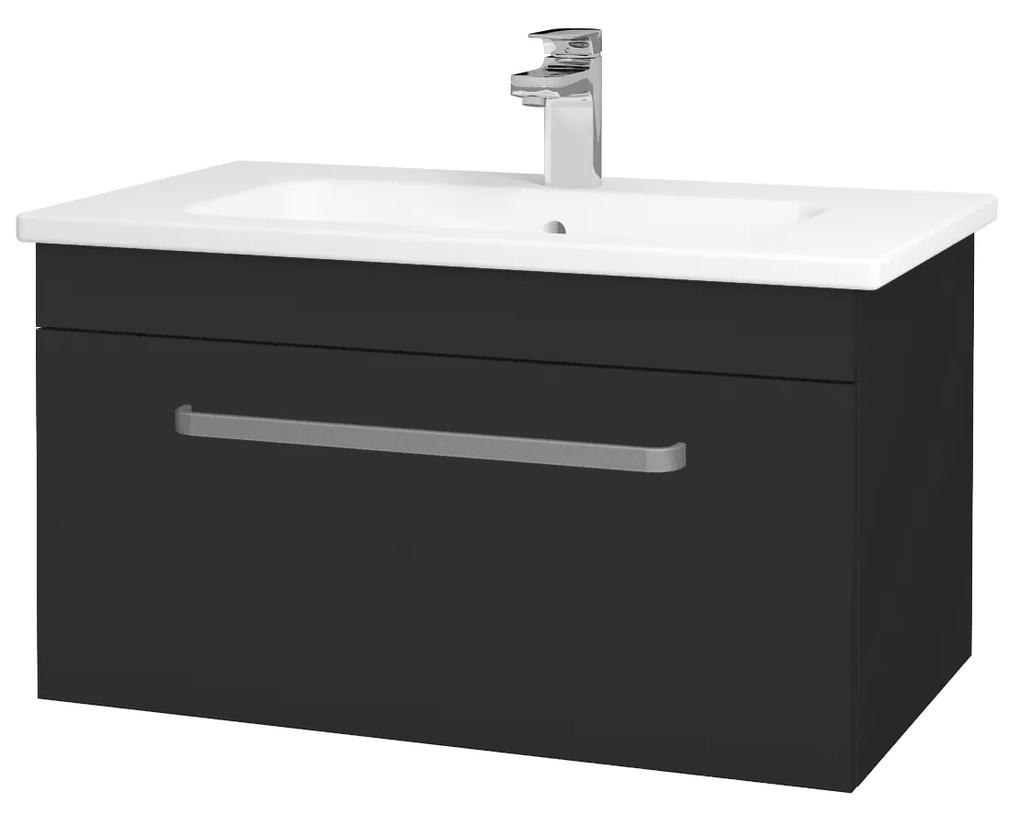 Dřevojas Koupelnová skříň ASTON SZZ 80 Varianta: N01 Bílá lesk / Úchytka T04 / N06 Lava