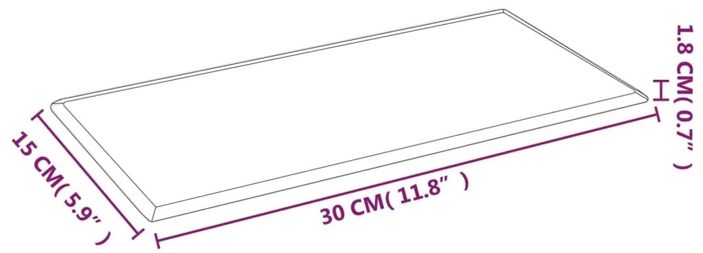 Nástěnné panely 12 ks vínové 30 x 15 cm umělá kůže 0,54 m² - Default Title