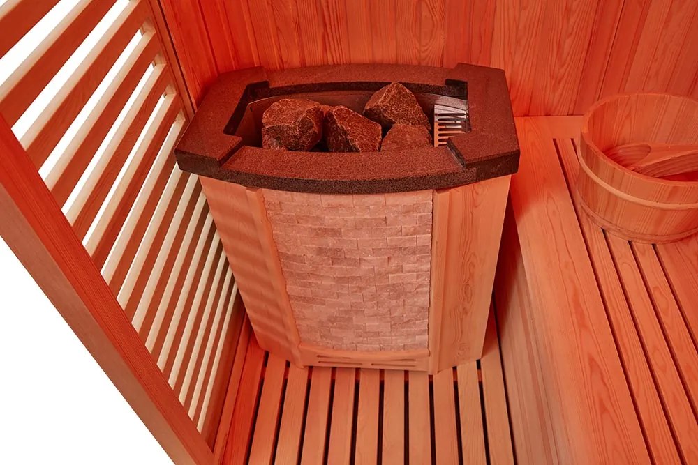 M-SPA - Suchá sauna s kamny 200 x 170 x 210 cm 6kW