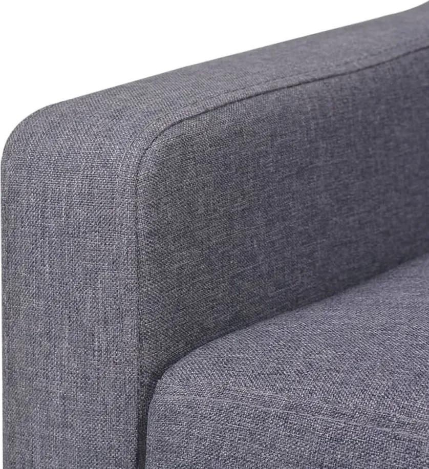 vidaXL Dvoumístná sedačka textilní čalounění [245453] Barva: Krémová bílá