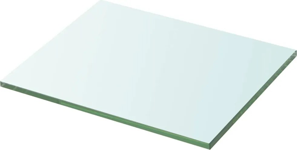 Policové desky 2 ks sklo čiré 20 x 20 cm 3051544