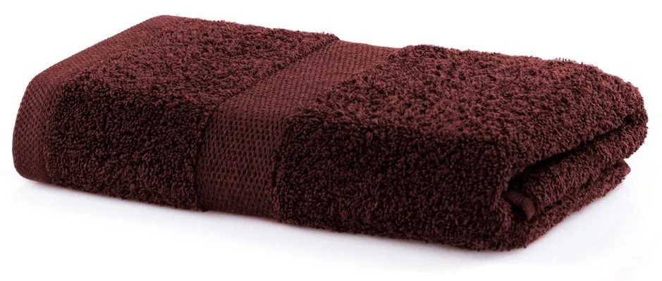 Bavlněný ručník DecoKing Marina hnědý, velikost 50x100