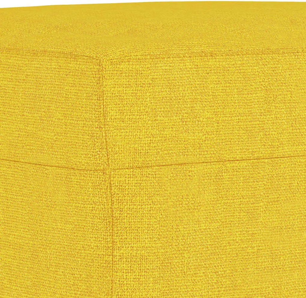 3dílná sedací souprava s poduškami světle žlutá textil 3202099