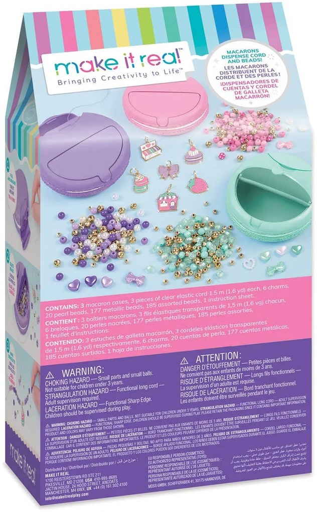 _Ostatní 1_ MAKE IT REAL Macaron box na výrobu náramků dětský kreativní set 131718