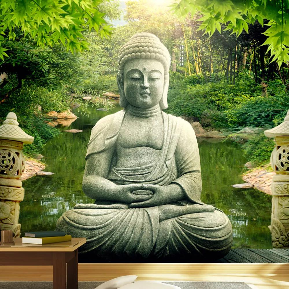 Samolepící fototapeta - Buddhova zahrada 343x245
