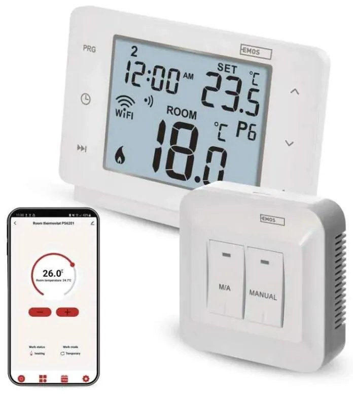 Programovatelný WiFi termostat EMOS GoSmart P56211