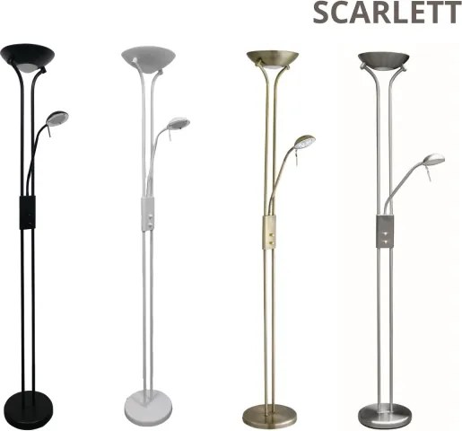 Brilagi - Stmívatelná stojací lampa SCARLETT 1xR7s/230W/230V + 1xG9/40W černá