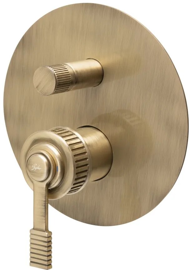 Sapho Sapho, VERSI podomítková sprchová baterie, 2 výstupy, bronz, RV042/18