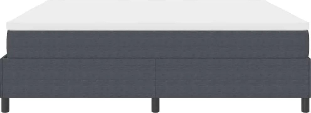 Postel s boxspringem Tmavě šedá a bílá 200 x 200 cm 3337483