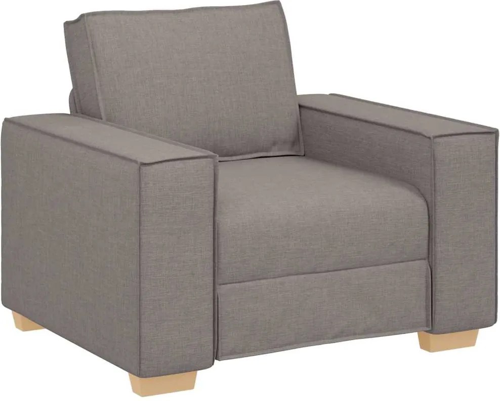 Pohovka 3 ks Taupe Lněná směs 3324615