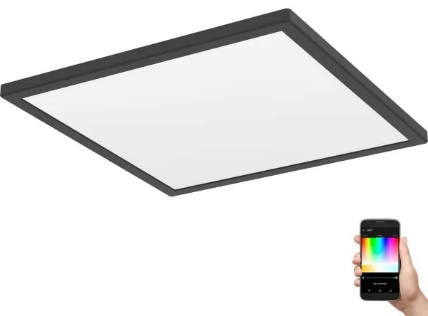 Eglo 901467-LED RGBW St. koupel. svítidlo ROVITO-Z 17,6W/230V 39x39cm IP44 černá