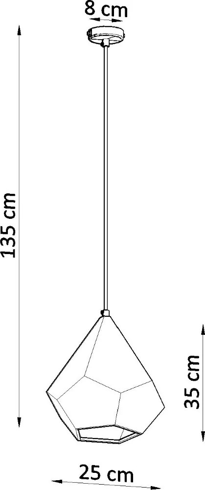 Sollux Lighting Keramická závěsná lampa PAVLUS