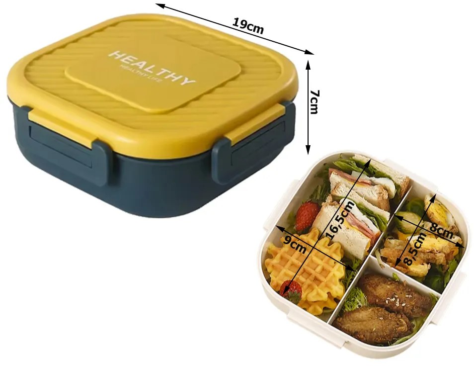 Verk Group Lunch box s přihrádkami a příbory