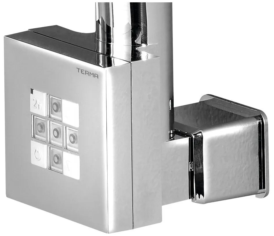 Sapho KTX 600 W KTX-CW-600 topná tyč s termostatem a krytem pro kabel chrom