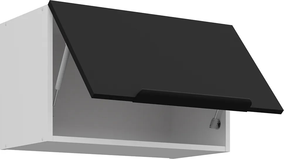 ARIA bc | horní skříňka 60 GU-36 1F výklopná | 60 cm | ANTI FINGERPRINT povrch | bílá/černá