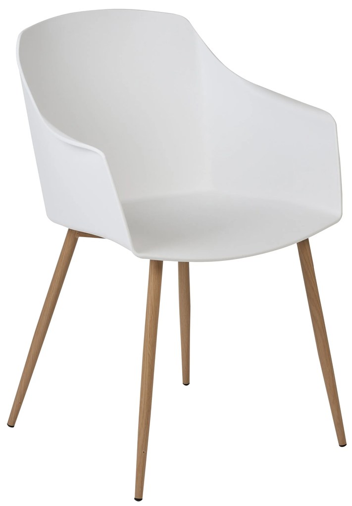 Sada 2 jídelních židlí bílé FONDA II Beliani