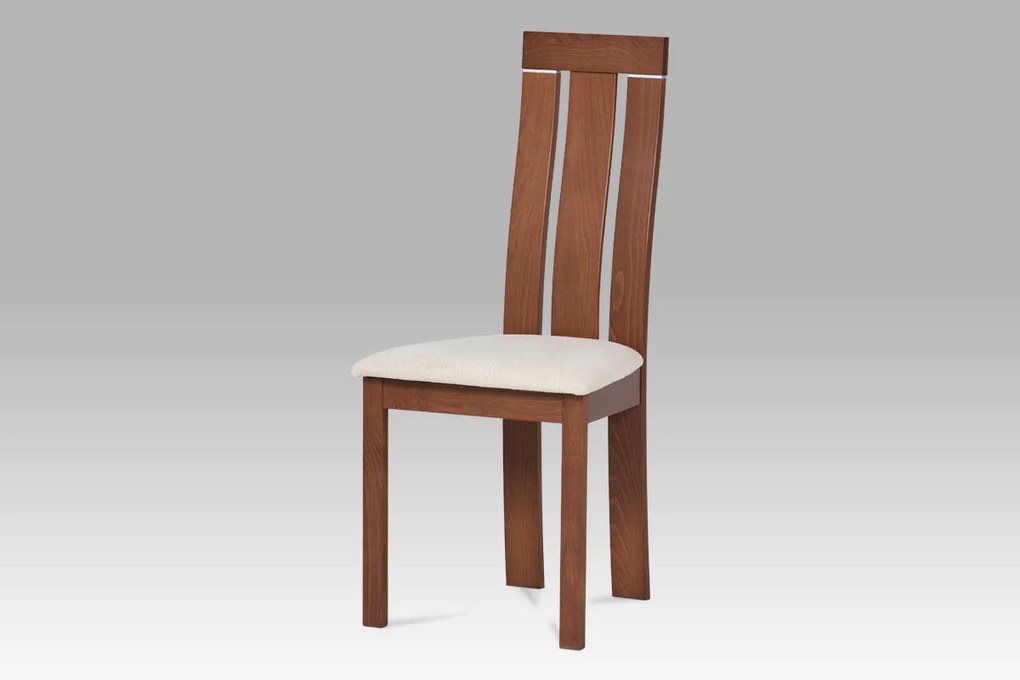 Jídellní židle masiv buk, barva třešeň, potah krémový