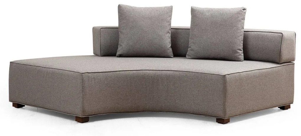 Designová rohová sedačka Galatea 360 cm šedá - levá