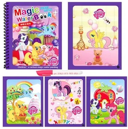 Montessori Magic Book vybarvovací knížka - Disney a jiné filmové motivy Varianta: My little pony