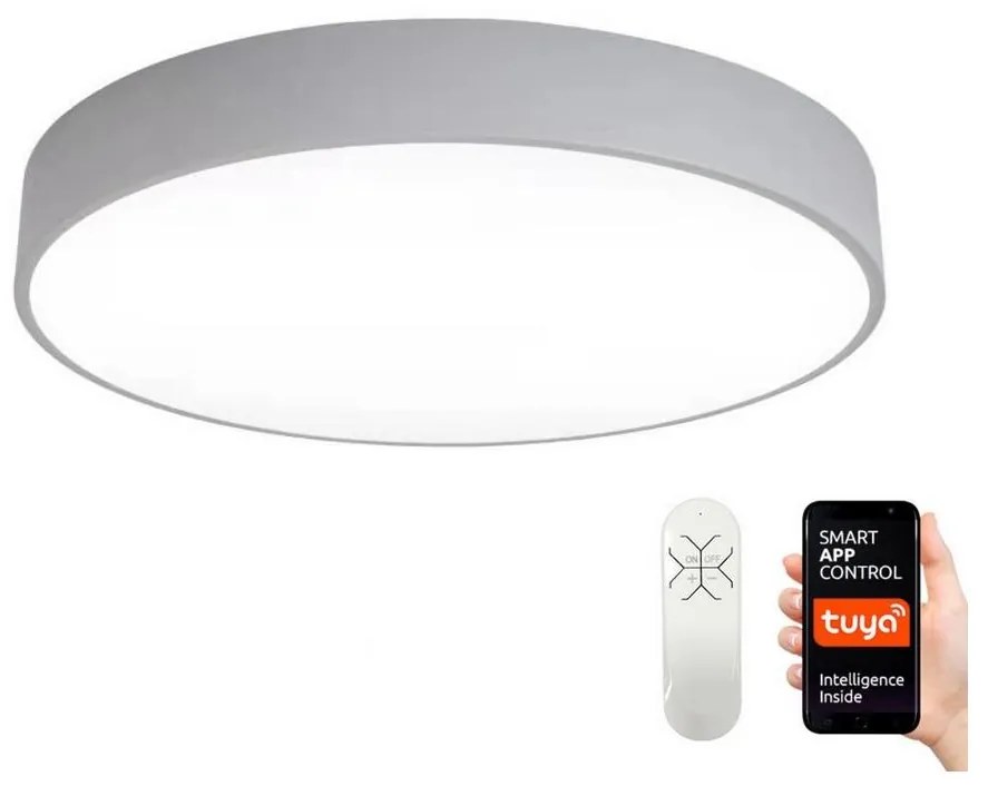 Immax Neo Immax NEO 07143-GR80 - LED Stmívatelné svítidlo RONDATE 65W/230V Tuya šedá + DO IM0860