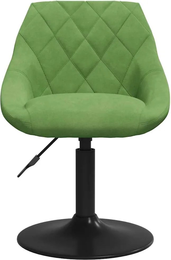 Barová židle světle zelená samet 335318